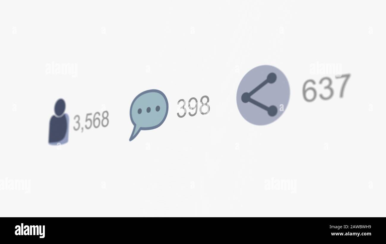 Online Popularity Growth Follower Comment and Share Counters ...