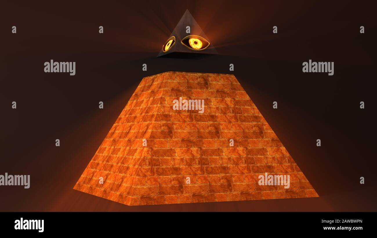 All Seeing Eye of God , The Eye of Providence Pyramid Illuminati Symbol ...