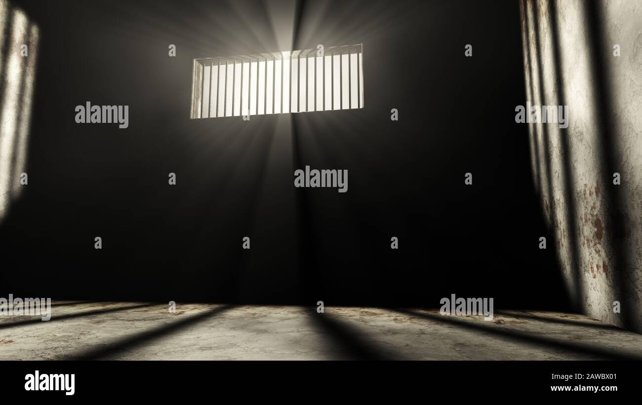 Lightrays Shine through Rails in Demolished Solitary Confinement Prison ...
