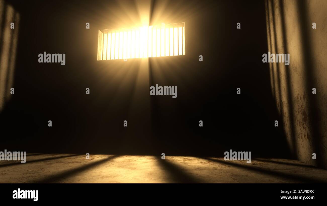 Lightrays Shine through Rails in Demolished Solitary Confinement Prison ...