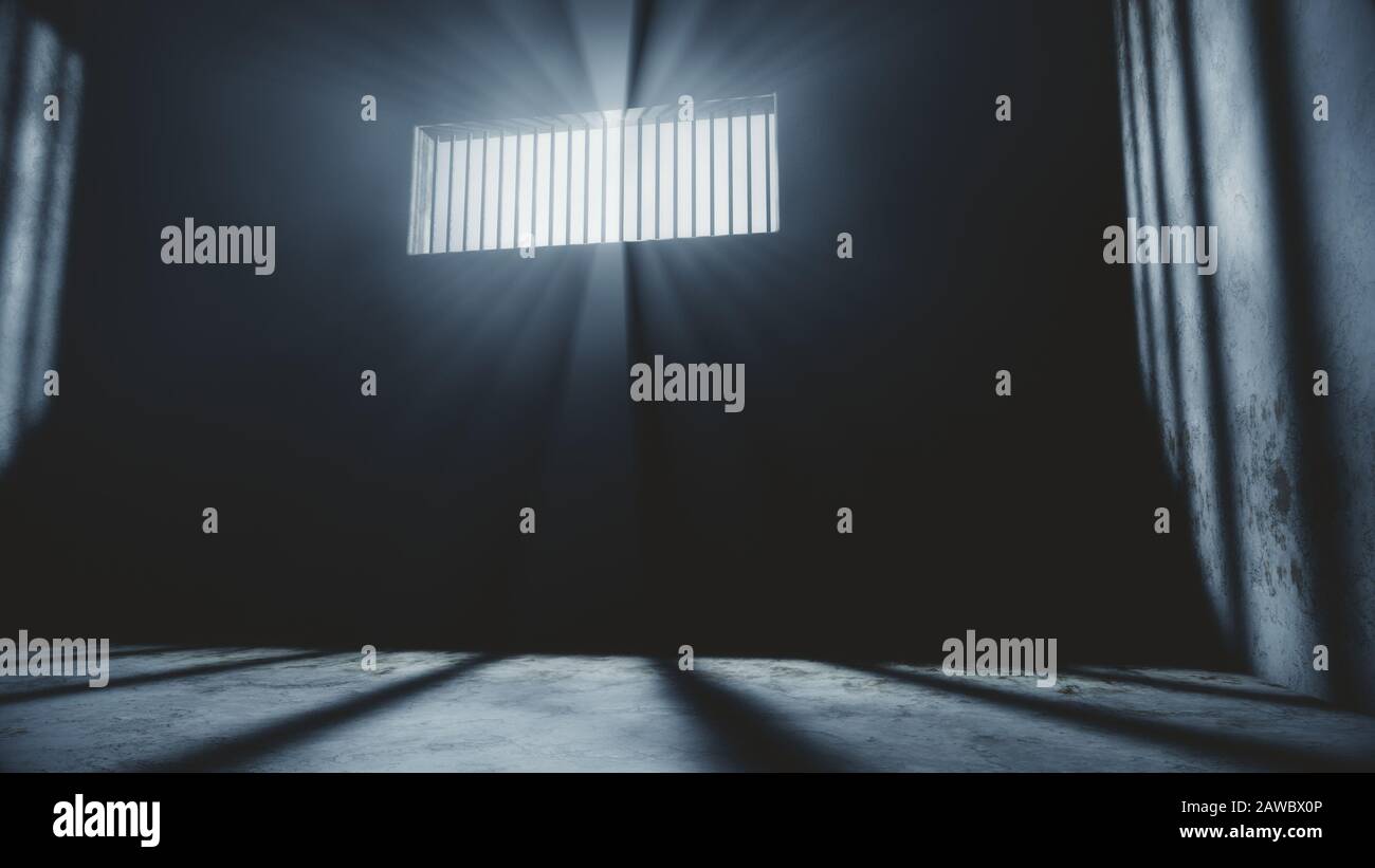 Lightrays Shine through Rails in Demolished Solitary Confinement Prison ...