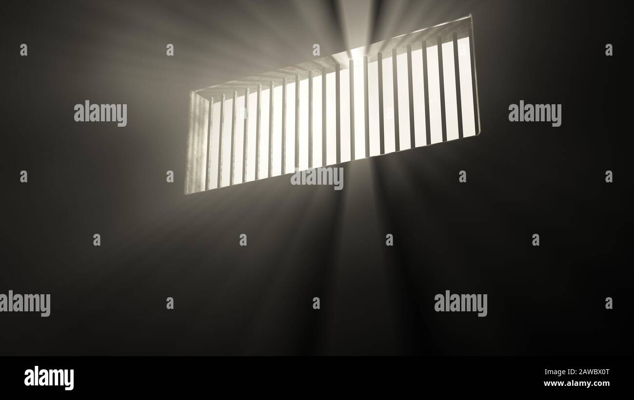 Lightrays Shine through Rails in Demolished Solitary Confinement Prison ...