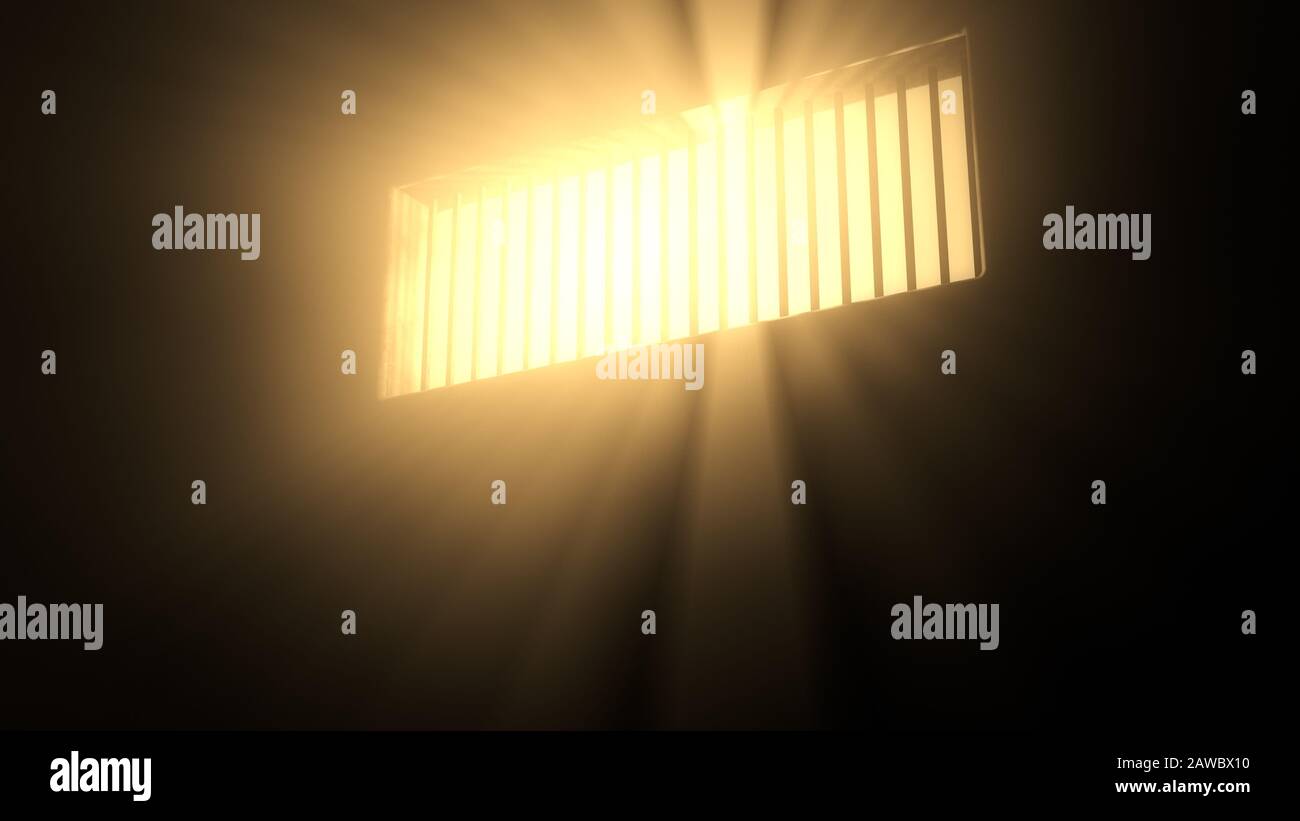 Lightrays Shine through Rails in Demolished Solitary Confinement Prison ...