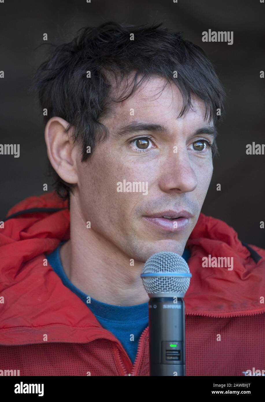 Portrait of Alex Honnold, the strongest free solo climbers Stock Photo ...