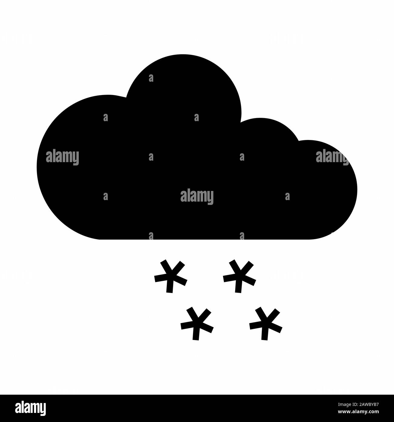 Snow weather icon Stock Vector Image & Art - Alamy