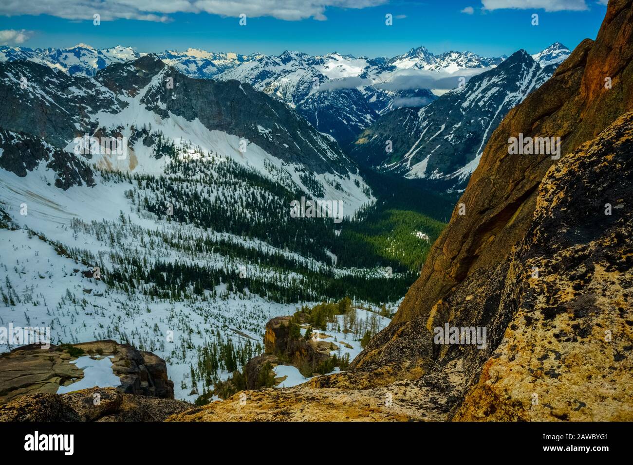 The beautiful cascade mountains of Washington, USA Stock Photo - Alamy