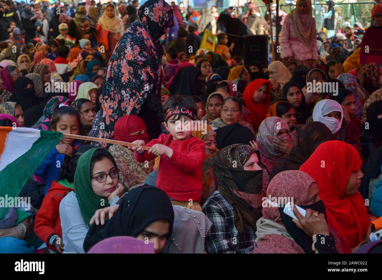 New Delhi, INDIA. January 25, 2020. Women Protest at Shaheen Bagh ...