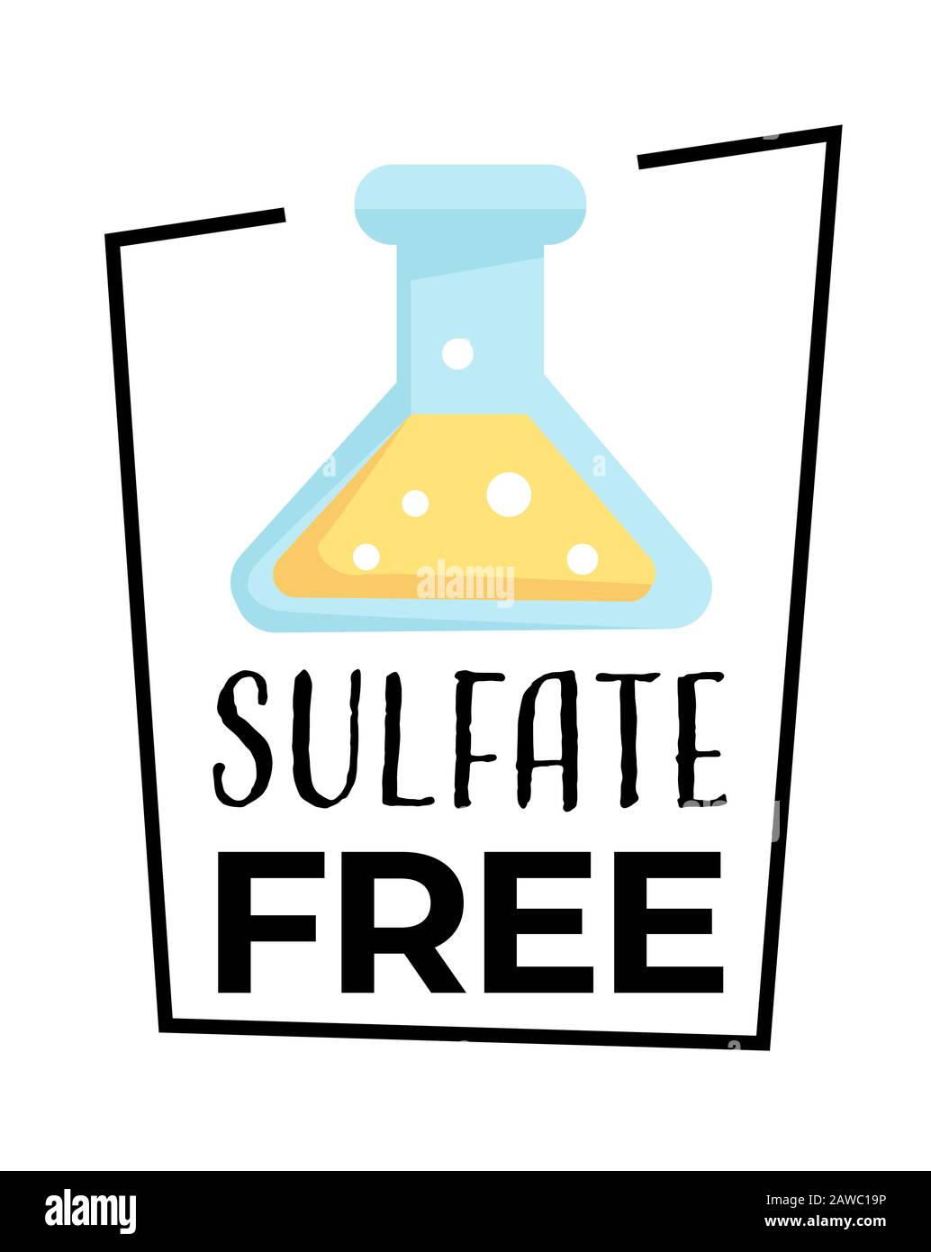 Sulfate free logo hi-res stock photography and images - Alamy