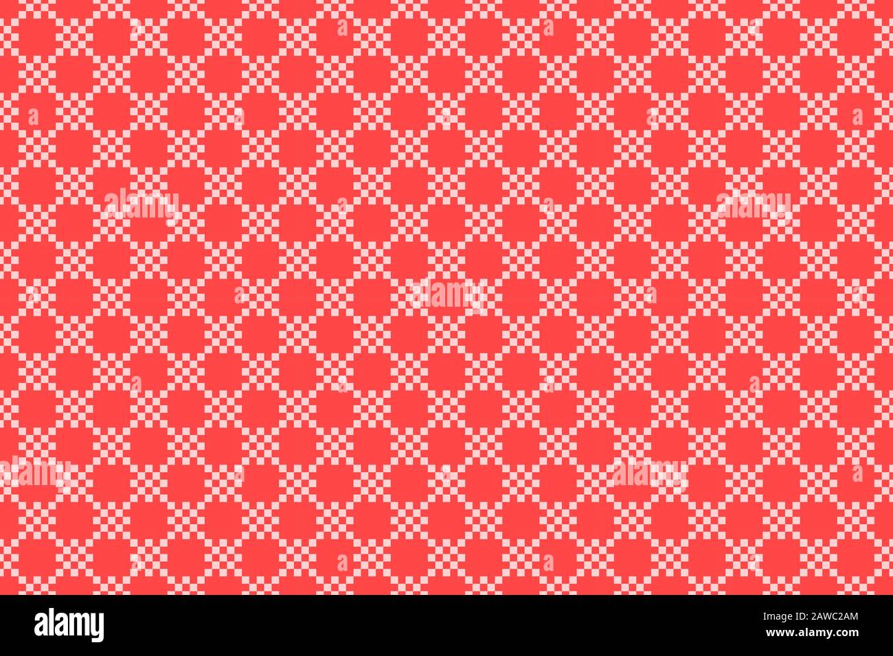 Red Checkered Border