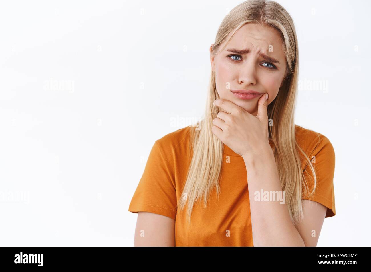 Furrowed eyebrows hi-res stock photography and images - Alamy