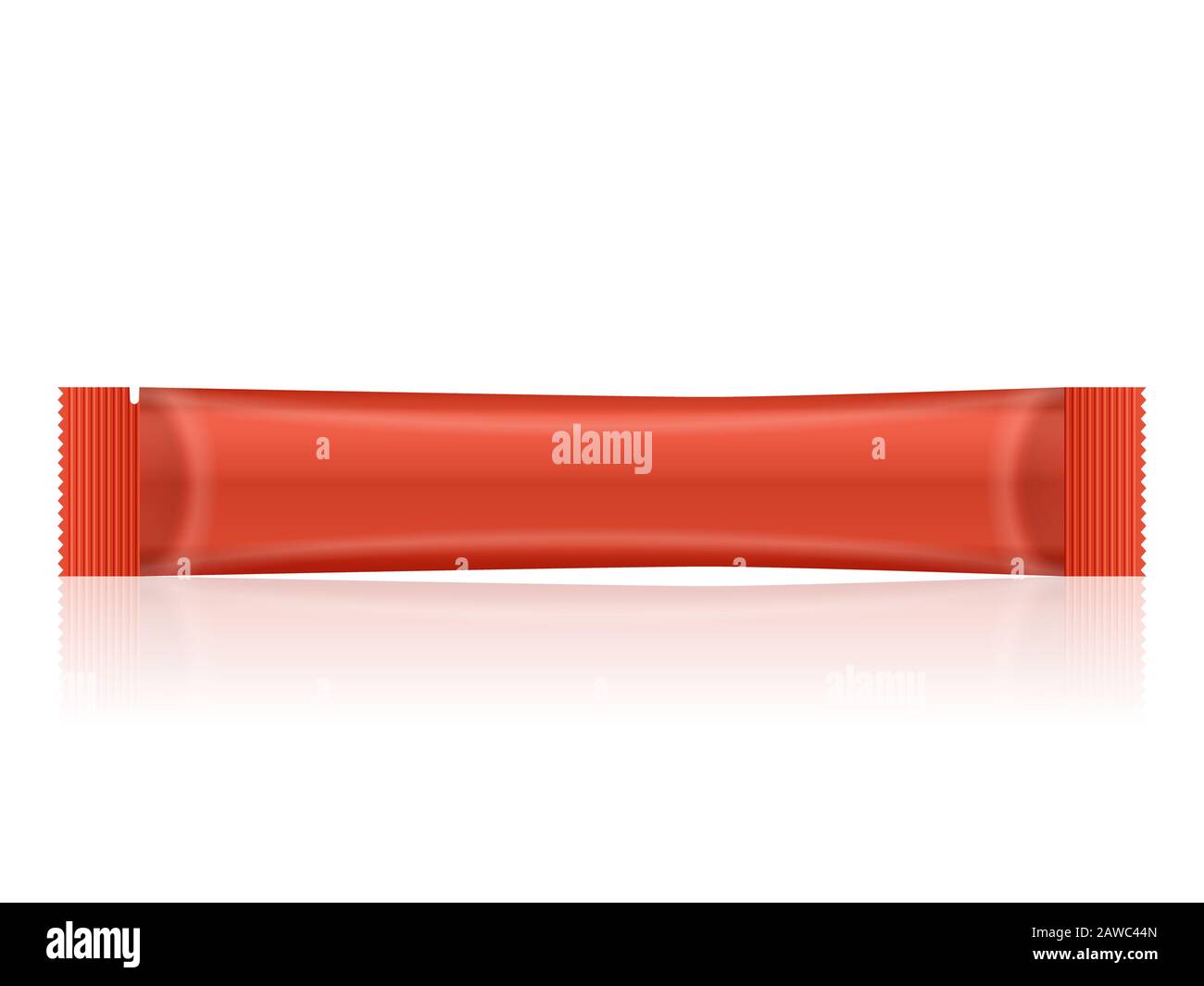 Sachet on a white background. Vector illustration Stock Photo - Alamy