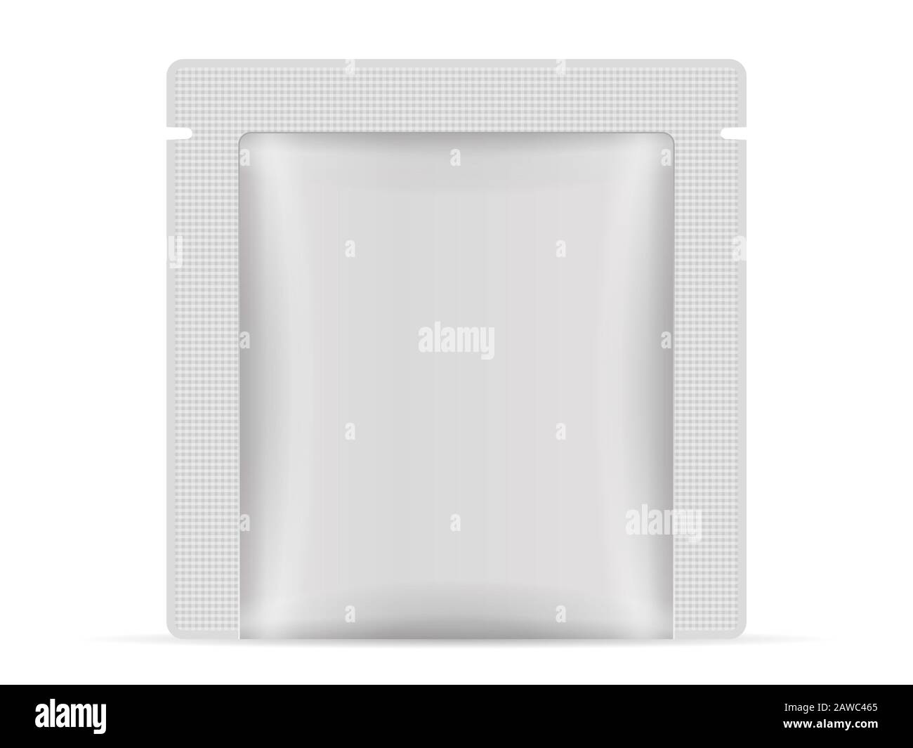 Sachet on a white background. Vector illustration Stock Photo - Alamy