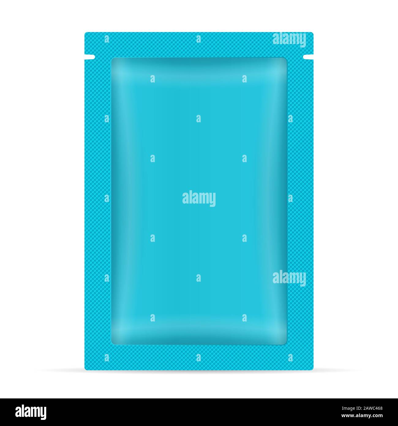 Sachet on a white background. Vector illustration Stock Photo - Alamy