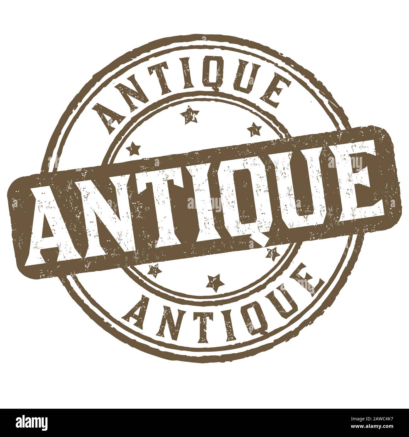 Antique sign or stamp on white background, vector illustration Stock ...