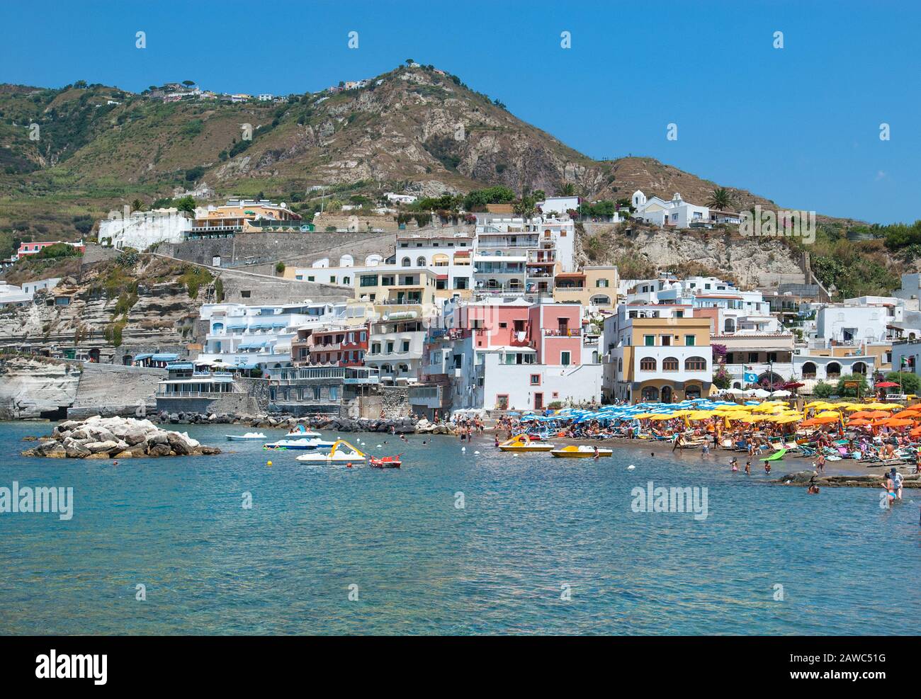 Chiaia di rose Beach, Sant' Angelo, Ischia, Neapolitan Riviera, Italy ...
