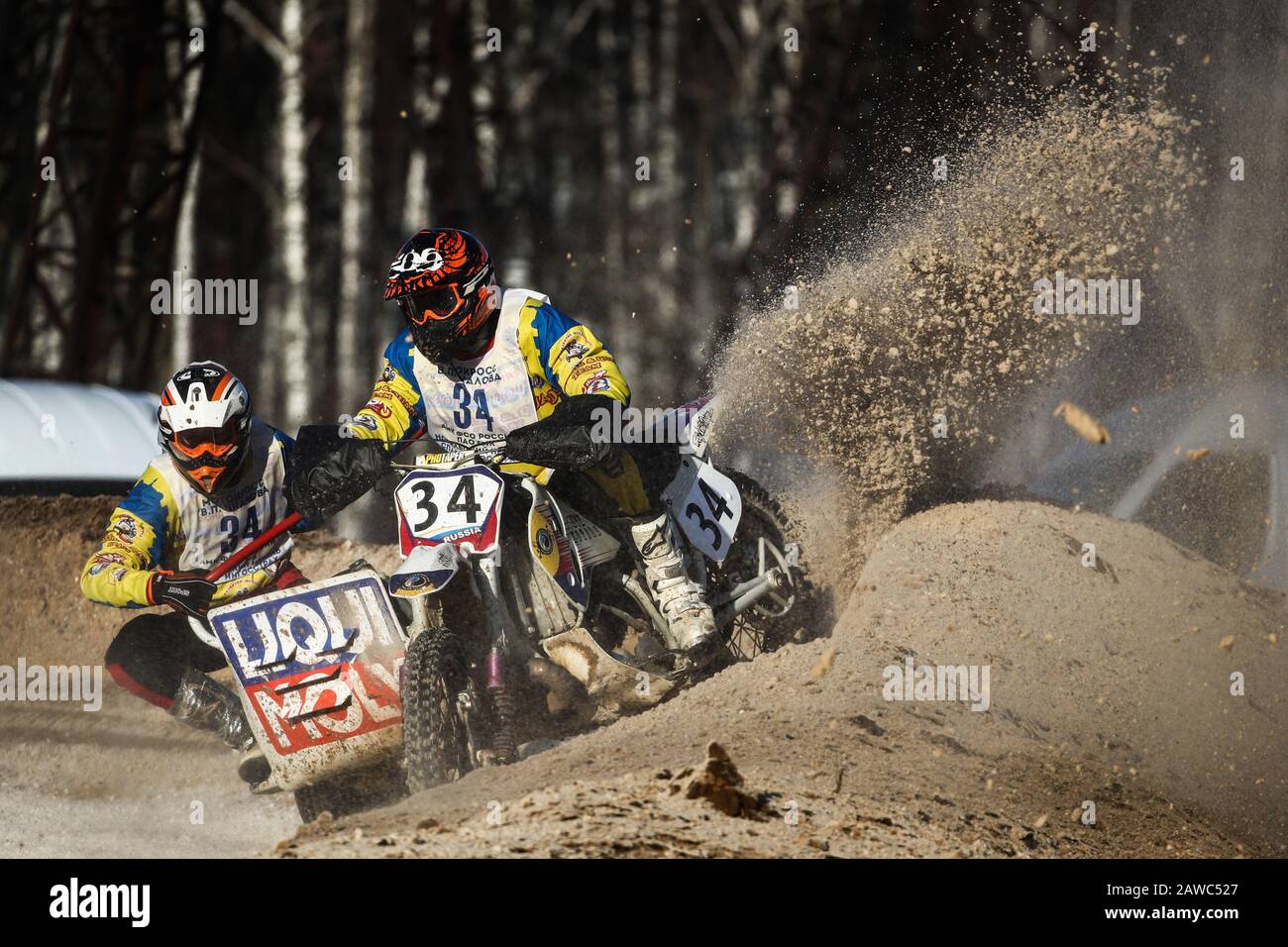 Sidecar Motocross Racing High Resolution Stock Photography and Images ...