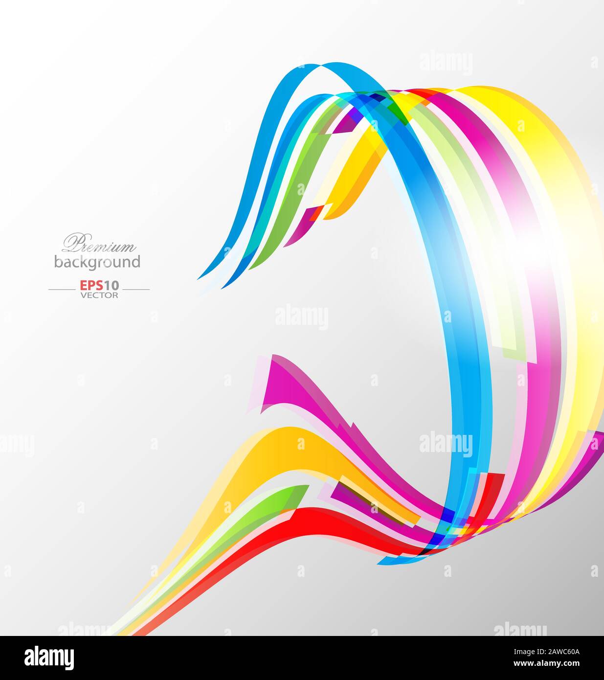 Abstract color ribbons background for creative design Stock Vector ...