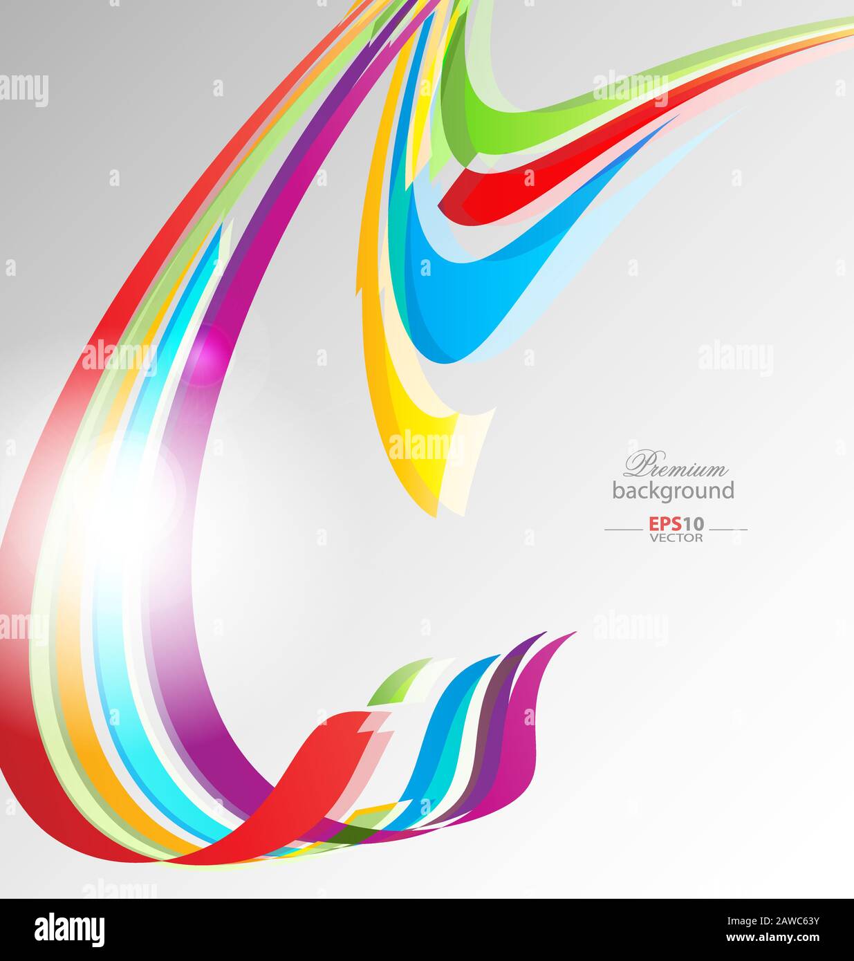 Abstract color ribbons background for creative design Stock Vector ...