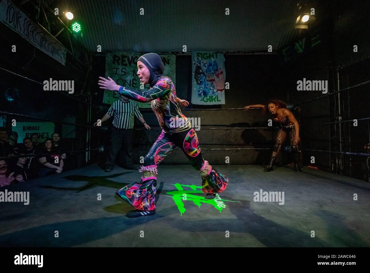 Nor "Phoenix" Diana, 20, female wrestling champion from Malaysia and ...