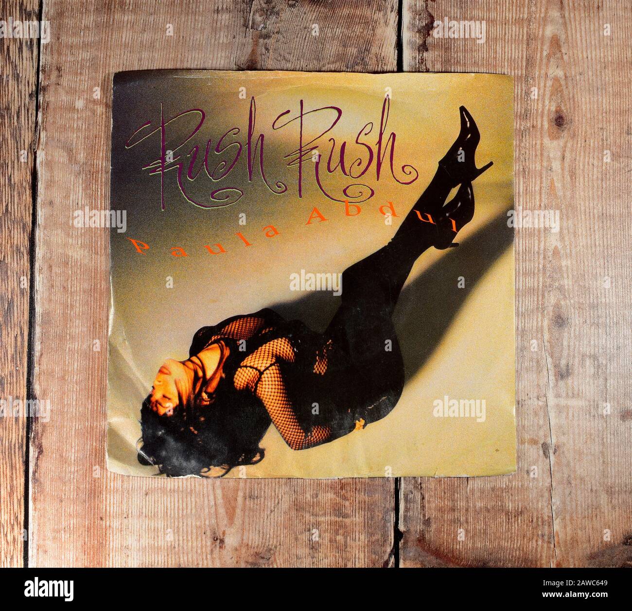 Paula Abdul - Rush Rush 7 inch single Stock Photo - Alamy