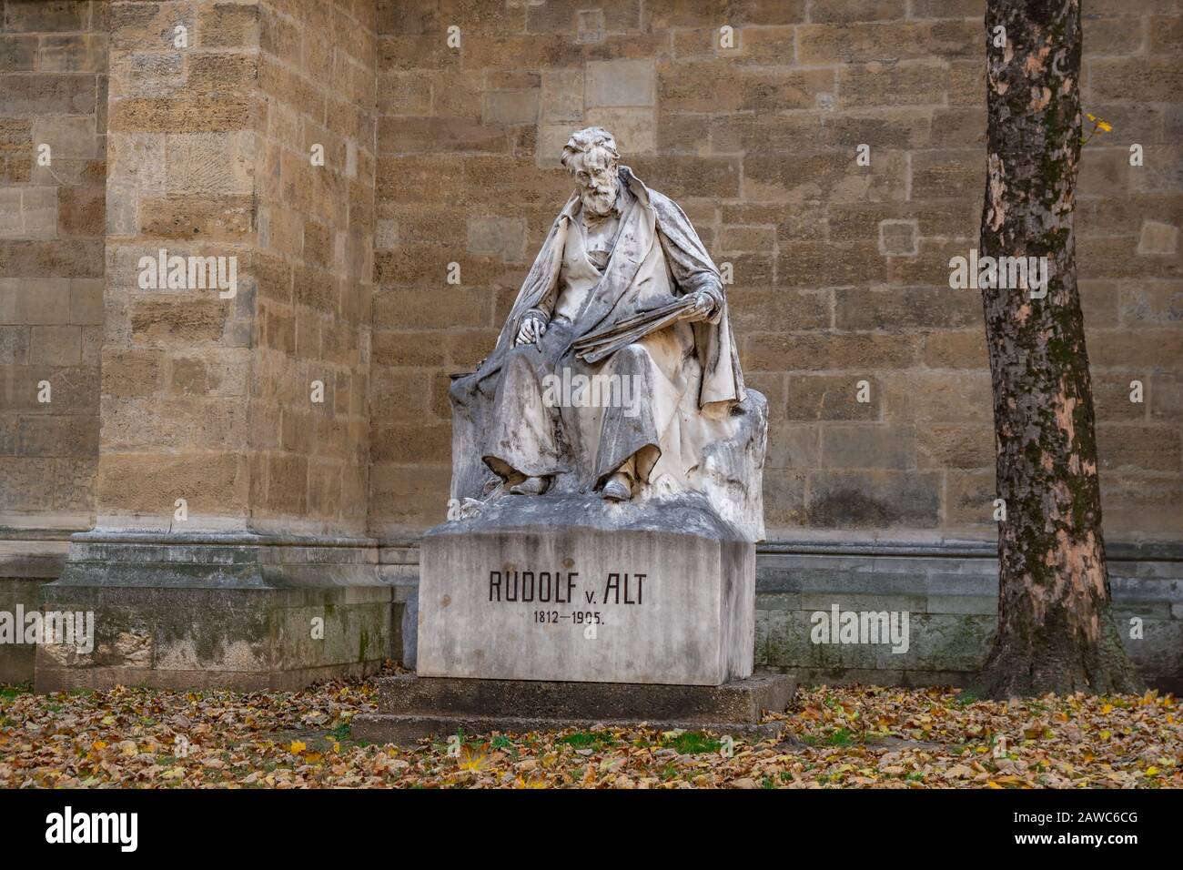 Vienna, Austria 25 November 2019 - Rudolf Alt Painter Sculpture in ...