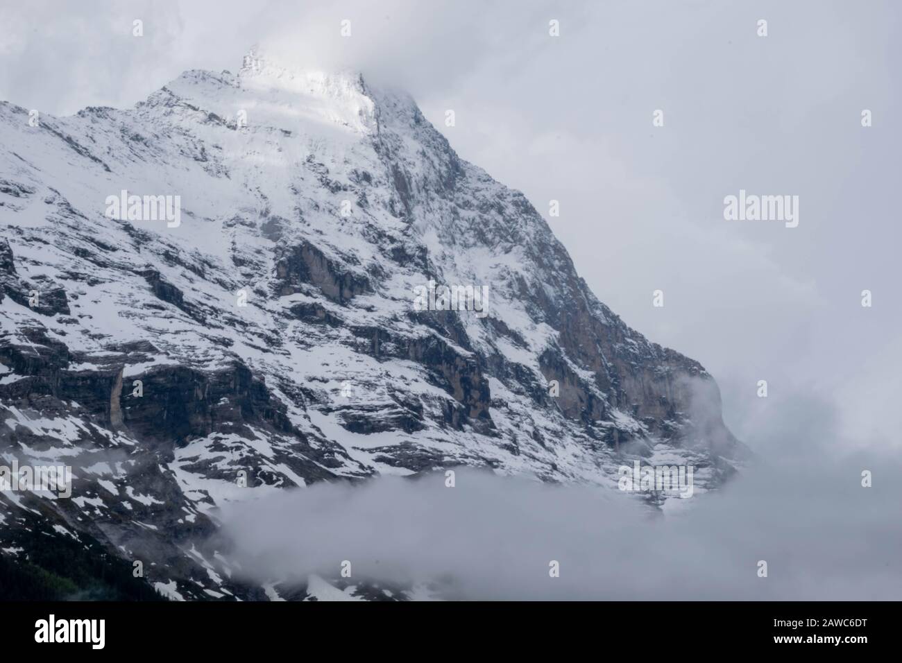 Snow Peak of Alps Mountains Stock Photo - Alamy