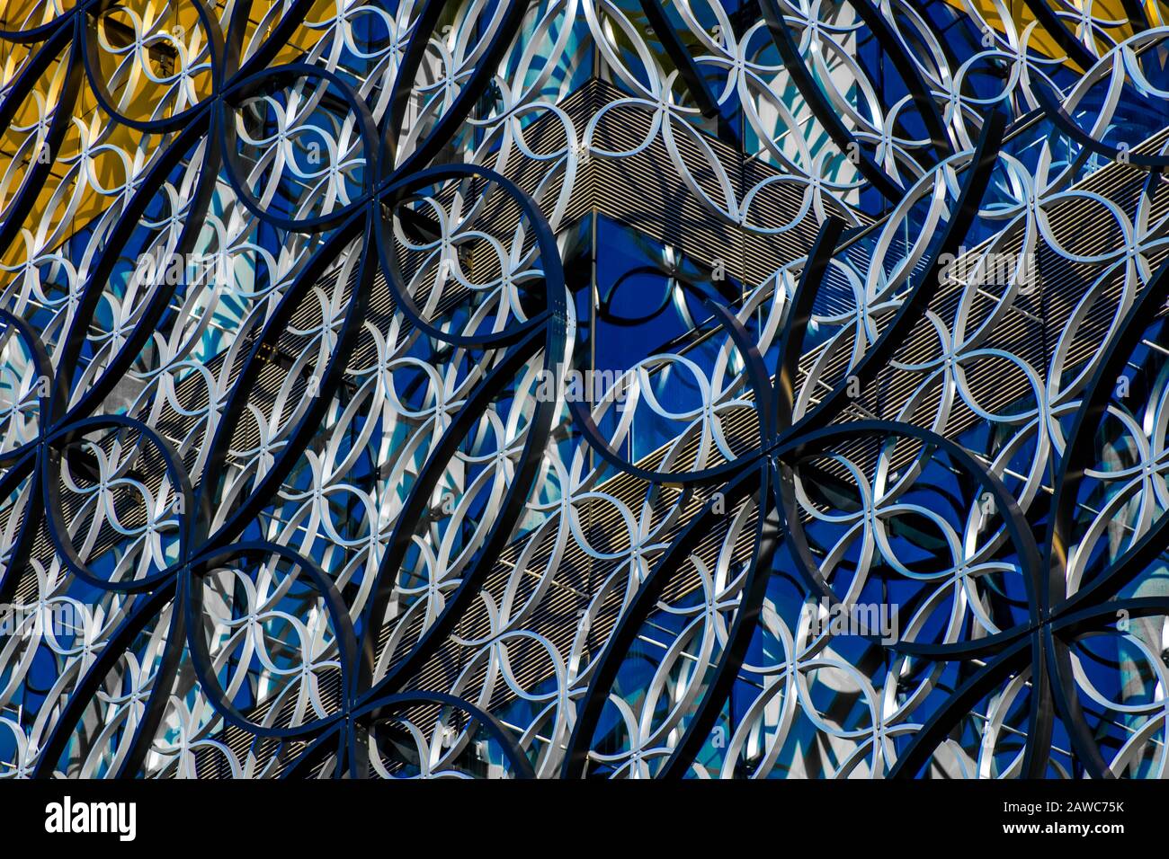 Design pattern of Birmingham library Stock Photo - Alamy