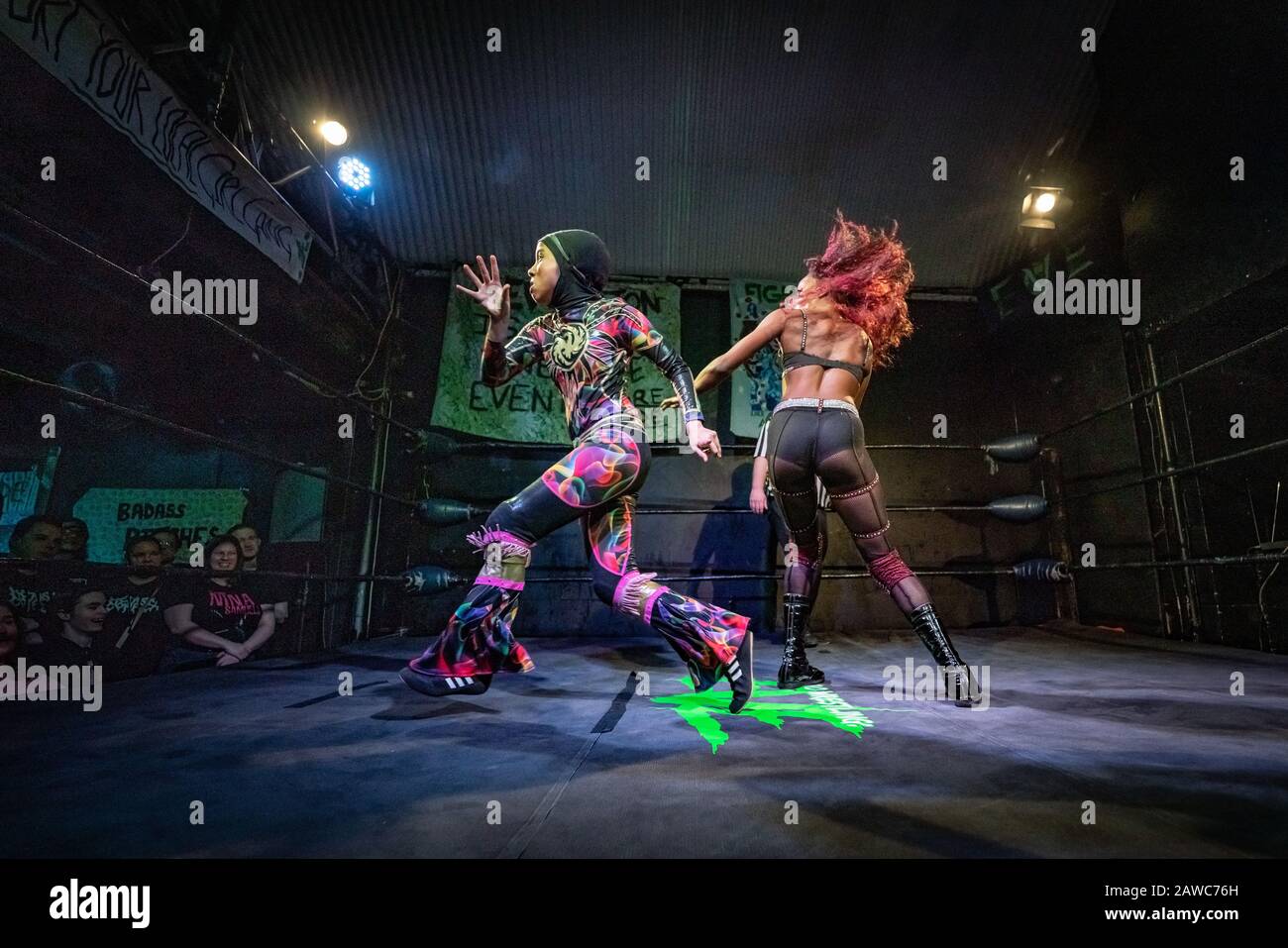Nor "Phoenix" Diana, 20, female wrestling champion from Malaysia and ...