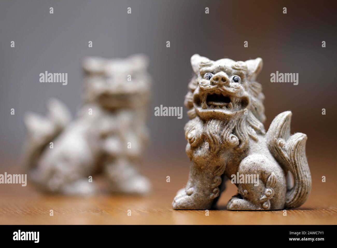 Shisa Home Protector Guardian Chinese Lions Pairs 2 Stock Photo - Alamy