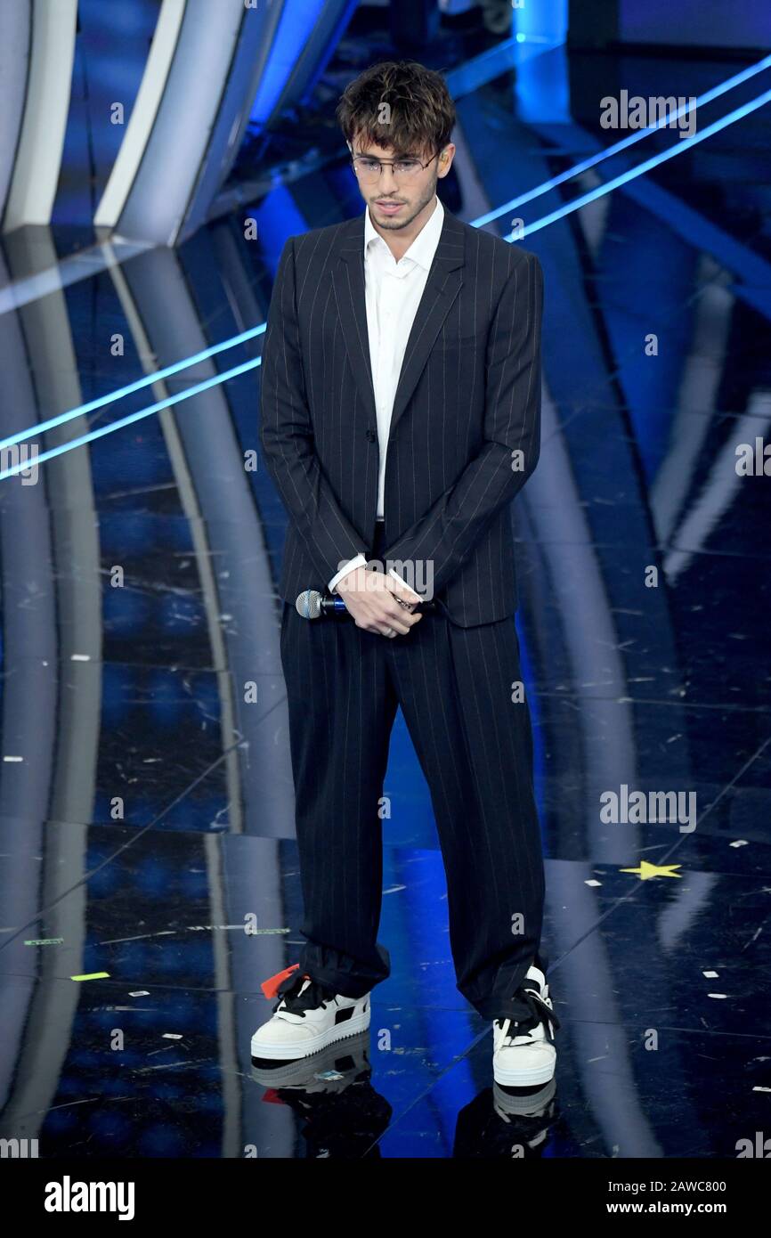 Sanremo, 70th Italian song festival 2020. Fourth evening. In the photo ...