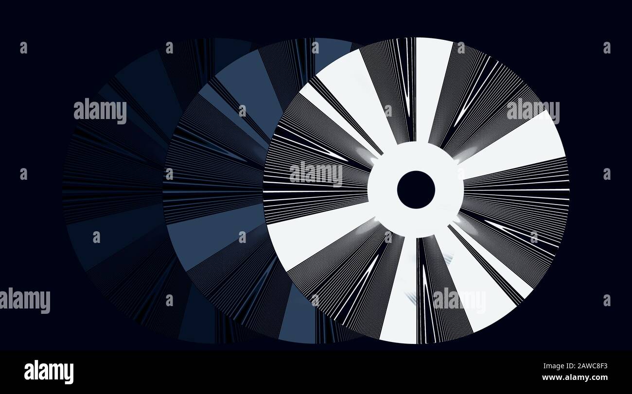 Compact Disc isolated in blue Stock Photo - Alamy