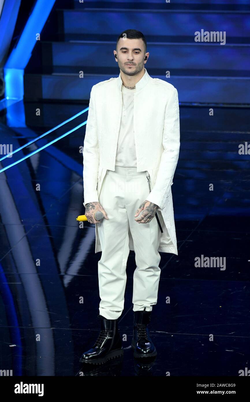 Sanremo, 70th Italian song festival 2020. Fourth evening. Pictured ...