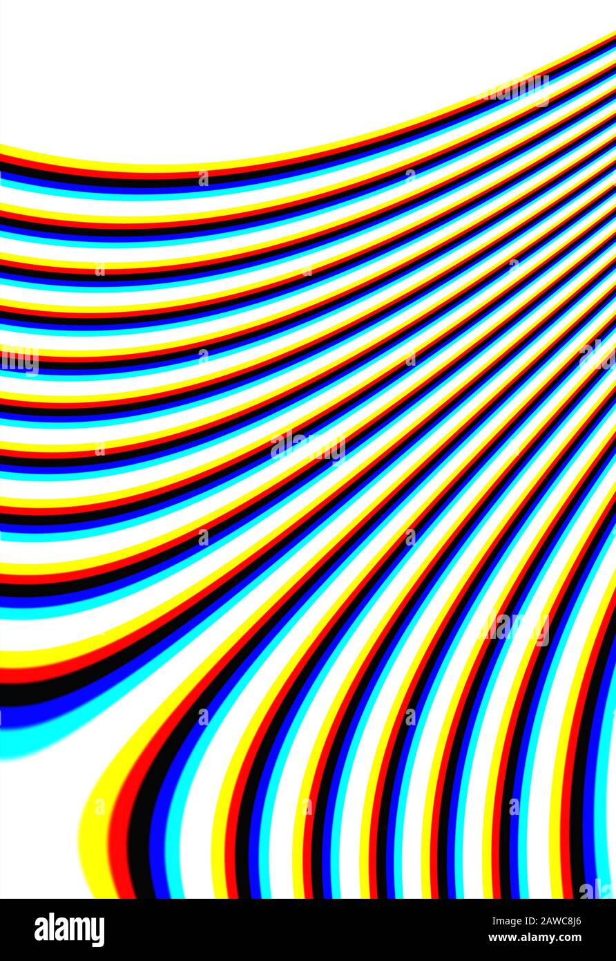 colorful linear background, digital illustration Stock Photo - Alamy