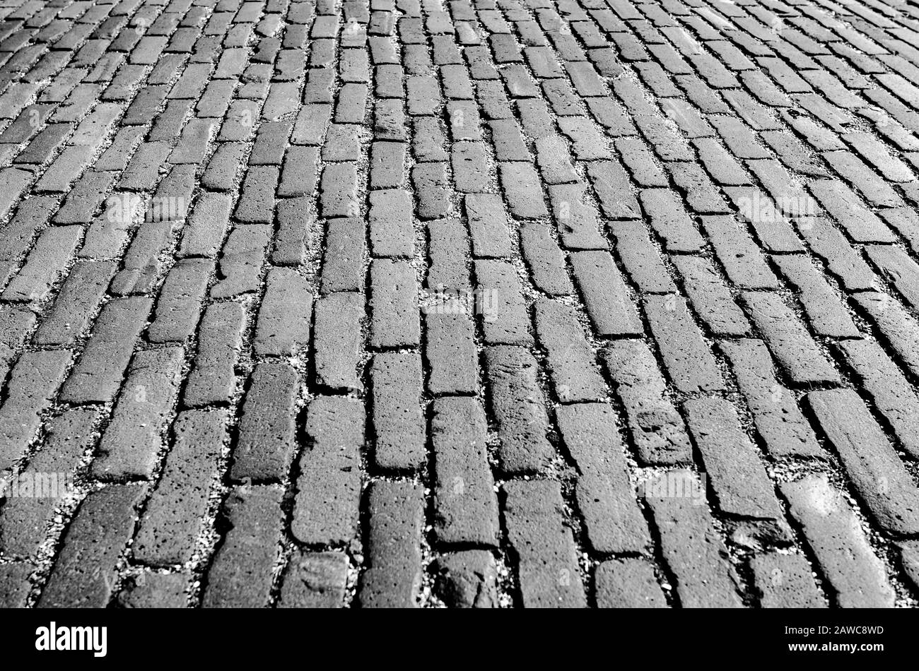 Brick stone street road Stock Photo - Alamy