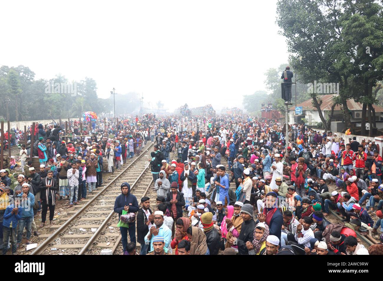 Jan12 2020 - Gazipur,dhaka Bangladesh - The first phase of the Bishwa ...