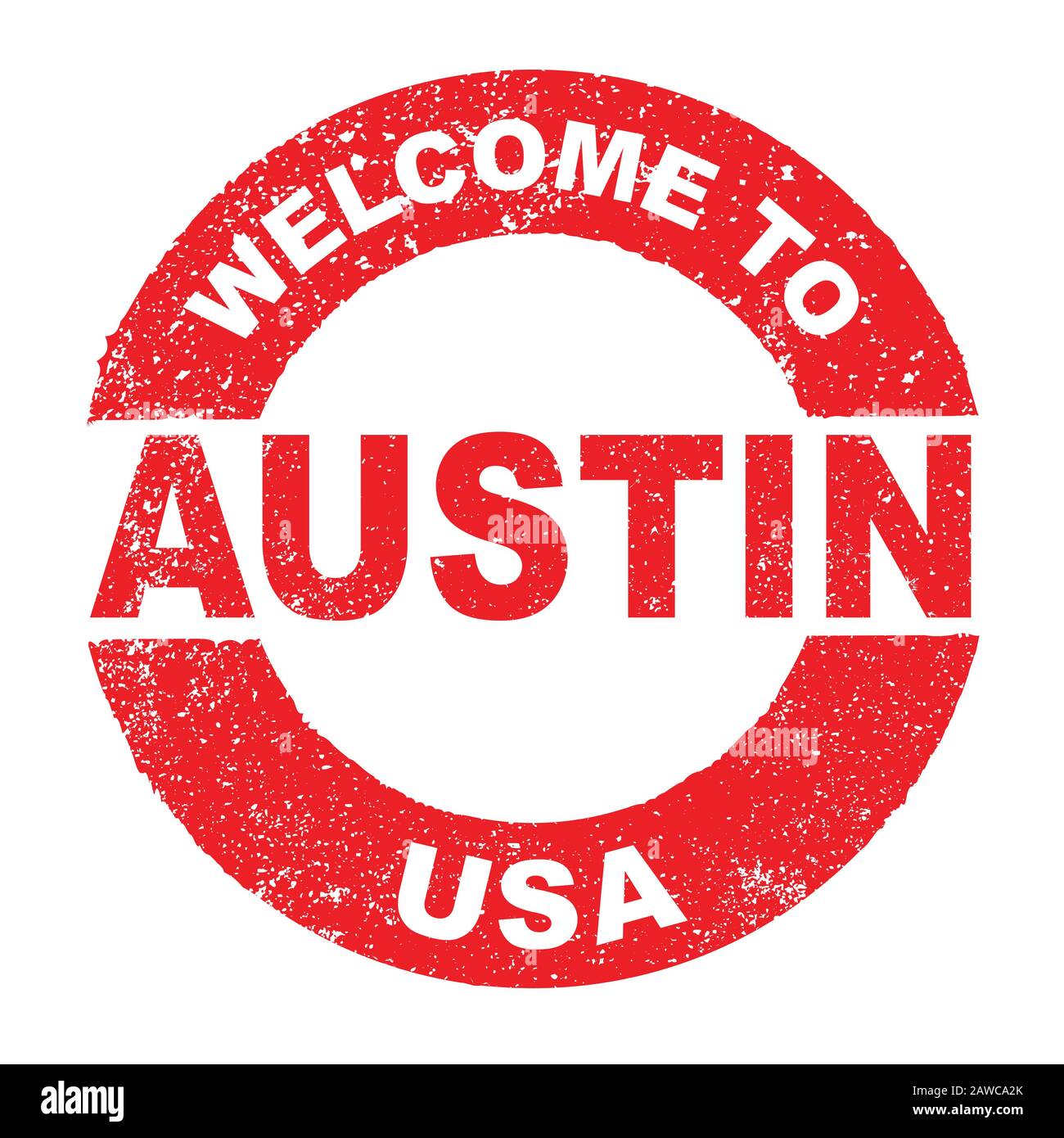 Welcome to austin Stock Vector Images - Alamy