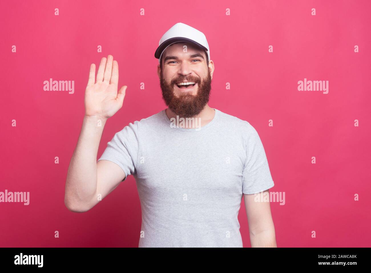 Man saying hello to female hi-res stock photography and images - Alamy