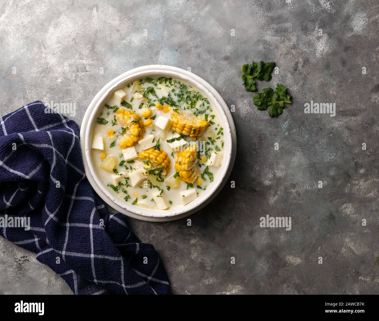 chicken soup with cheese and corn, Chupe de pollo, tipical venezuelan ...