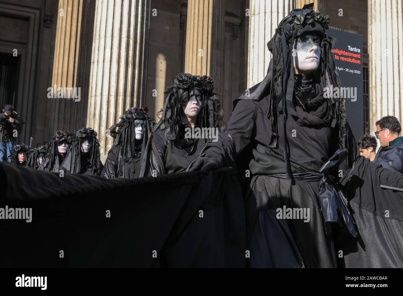 British Museum, London, 08th Feb 2020. In protest against the British ...