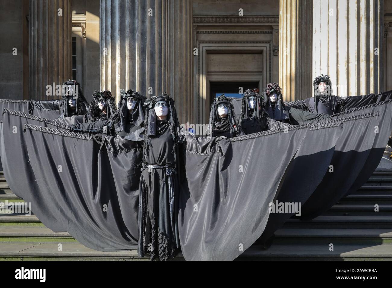 British Museum, London, 08th Feb 2020. In protest against the British ...