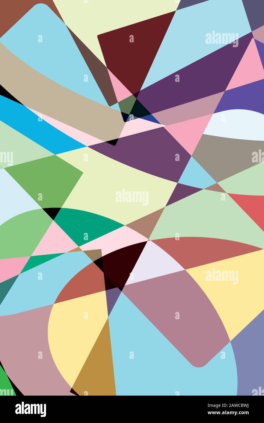 Abstract square shapes with different colors, light tone Stock Vector ...