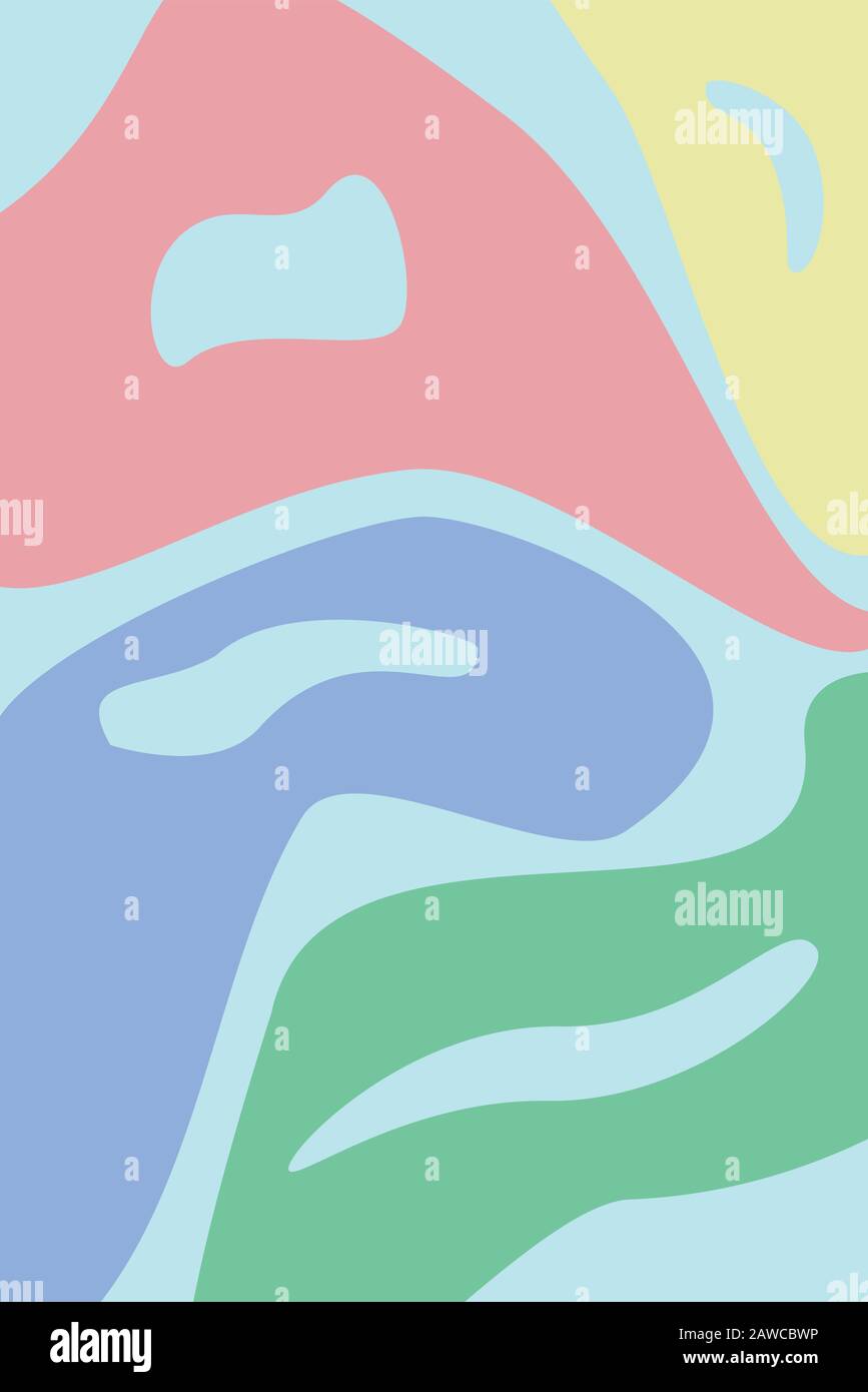 Matte colors, abstract shapes vector image Stock Vector Image & Art - Alamy