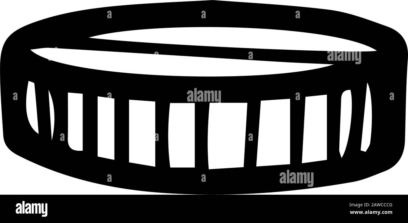 Round pill in hand drawn doodle style isolated on white background ...