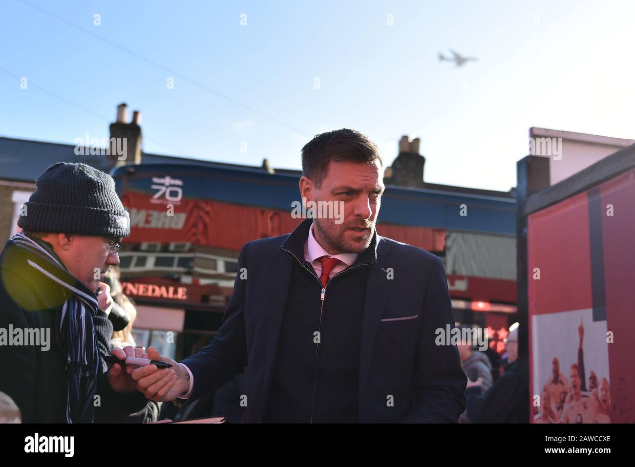 London, UK. 08th Feb, 2020. Middlesbrough manager Jonathan Woodgate ...