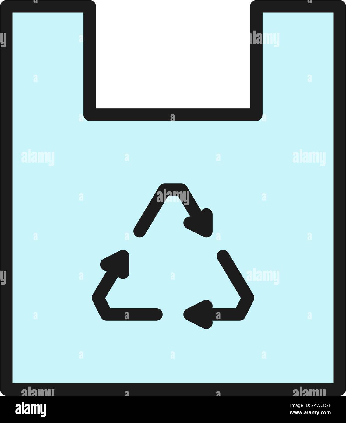 Recycled plastic bag Stock Vector Images - Alamy