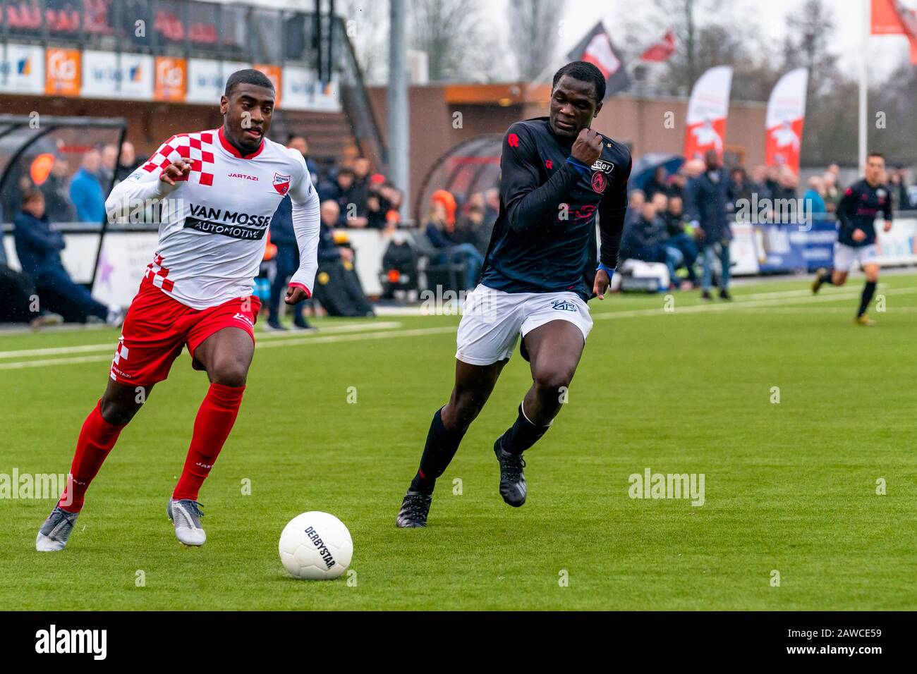 Werkendam, Netherlands. 08th Feb2020. football, , Dutch tweede divisie ...