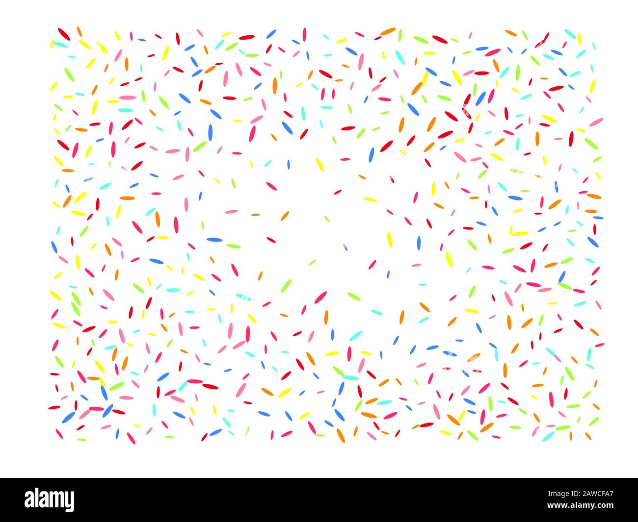 Super confetti assembled. Multicolor hexagonal shapes futuristic ...