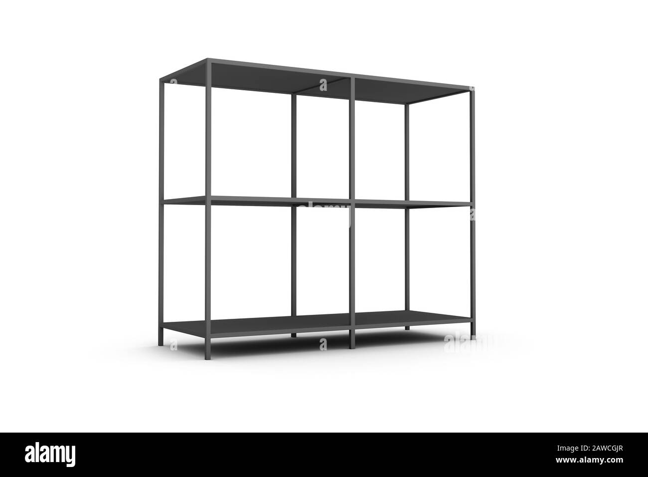 3d rendering of table or shelves, isolated on white background Stock ...
