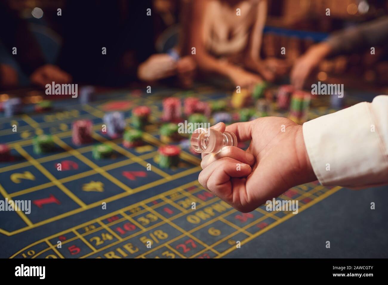 Woman croupier hi-res stock photography and images - Alamy