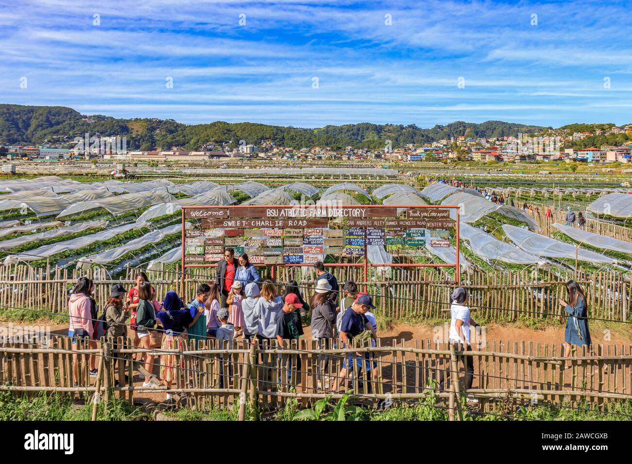 La Trinidad, Benguet, Philippines - December 22, 2019: Tourists At ...